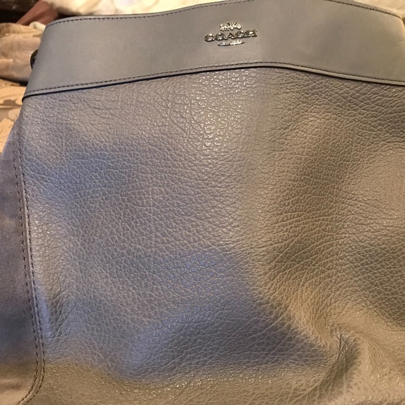 Coach | Bags | Coach Brand New Grey Suede Bag | Poshmark